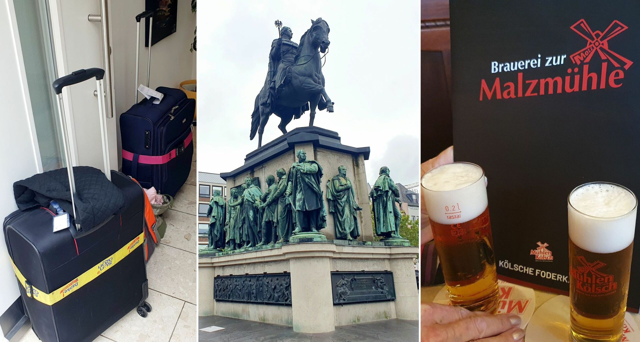 Zuerst mit dem Auto nach Köln und dann mit dem Schiff nach Amsterdam ... Zuerst mit dem Auto nach Köln und dann mit dem Schiff nach Amsterdam ...